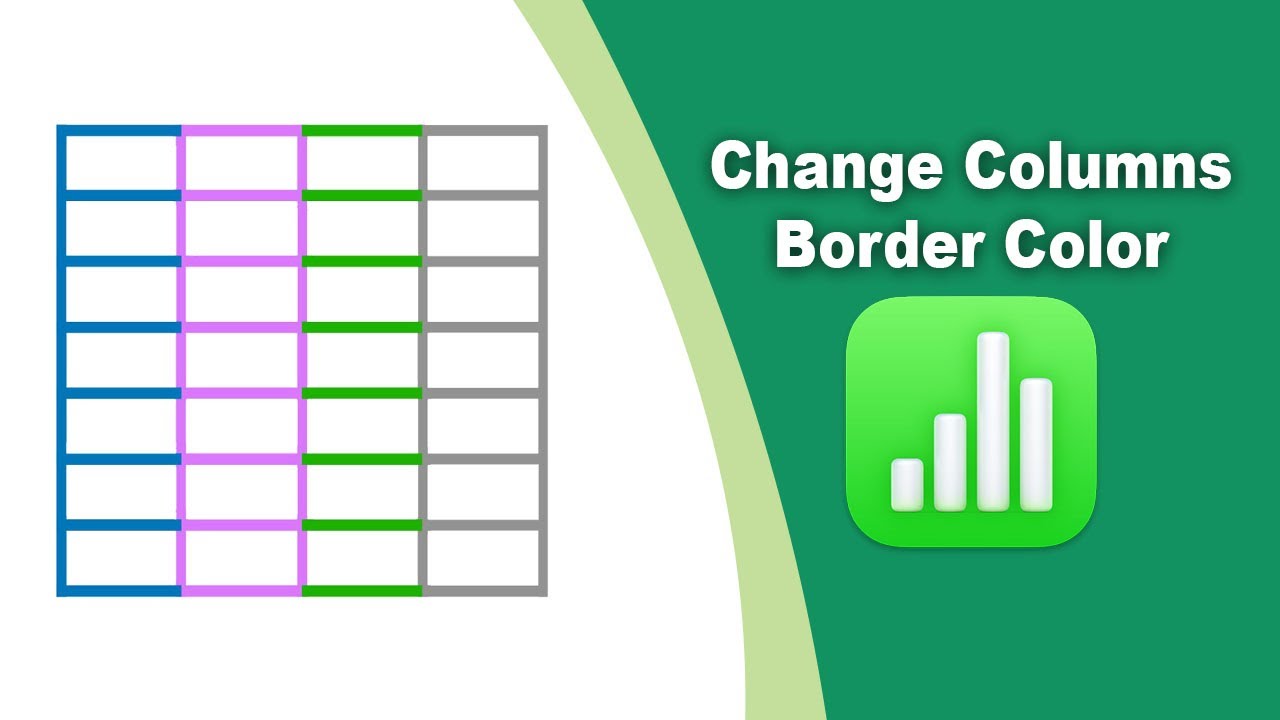 How to change columns border color in Apple Numbers (Spreadsheet) on ...