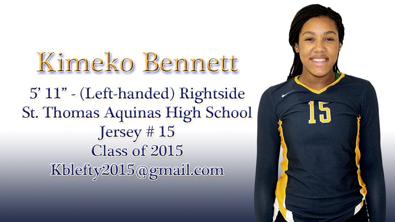 Kimeko Bennett - 2012 High School Volleyball Highlights - YouTube