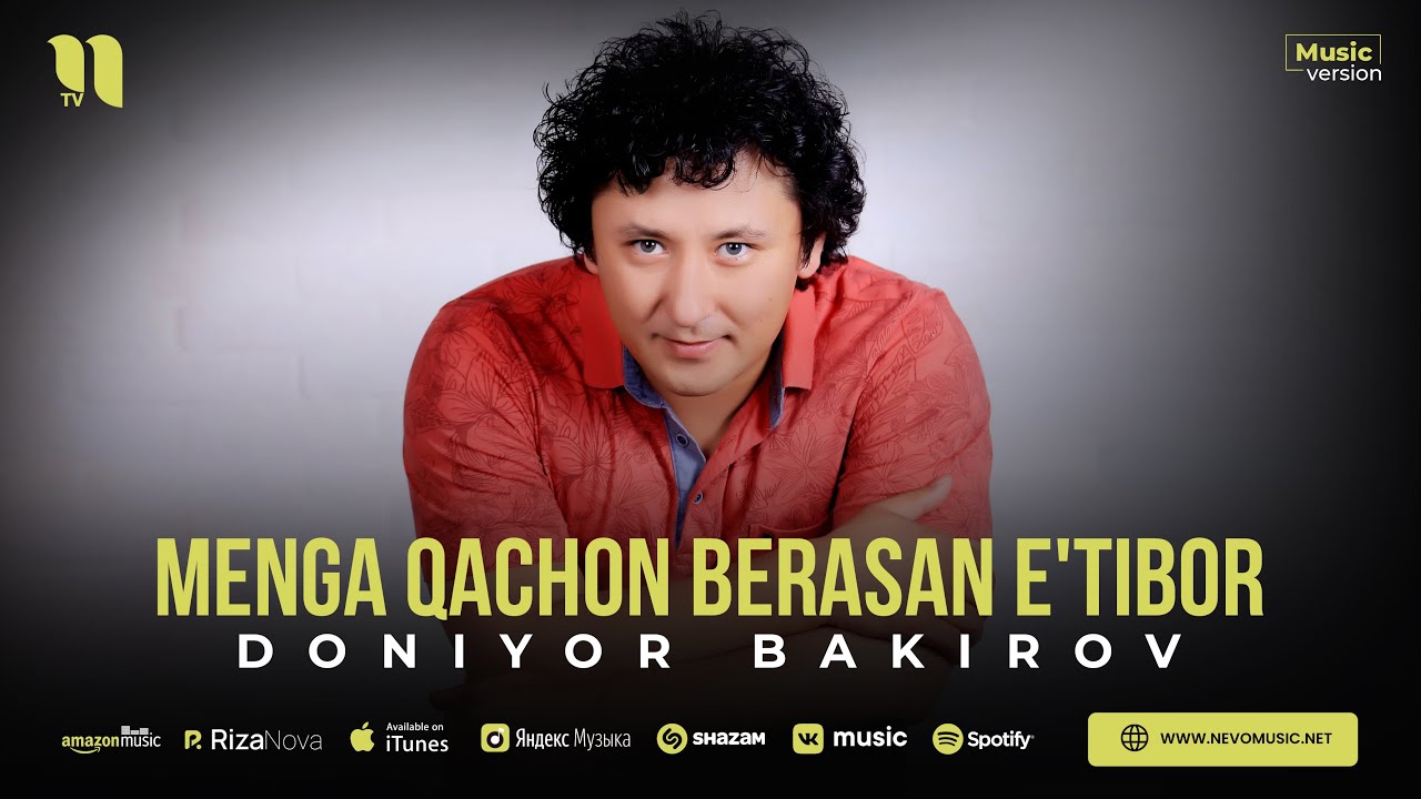 Doniyor Bakirov - Menga qachon berasan e'tibor (audio 2023) - YouTube