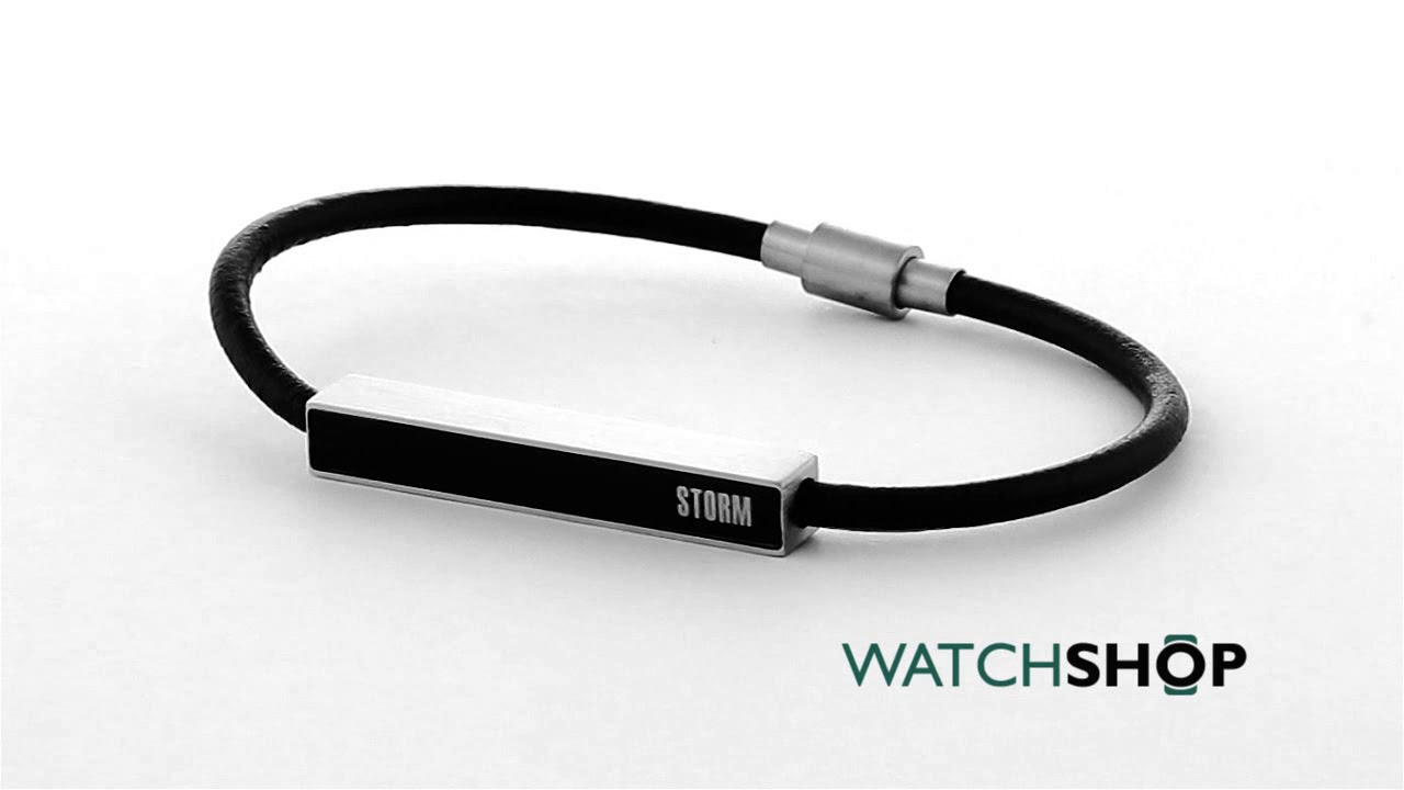 STORM Jewellery Men's Stainless Steel Fazer Bracelet (9980736/BK) - YouTube