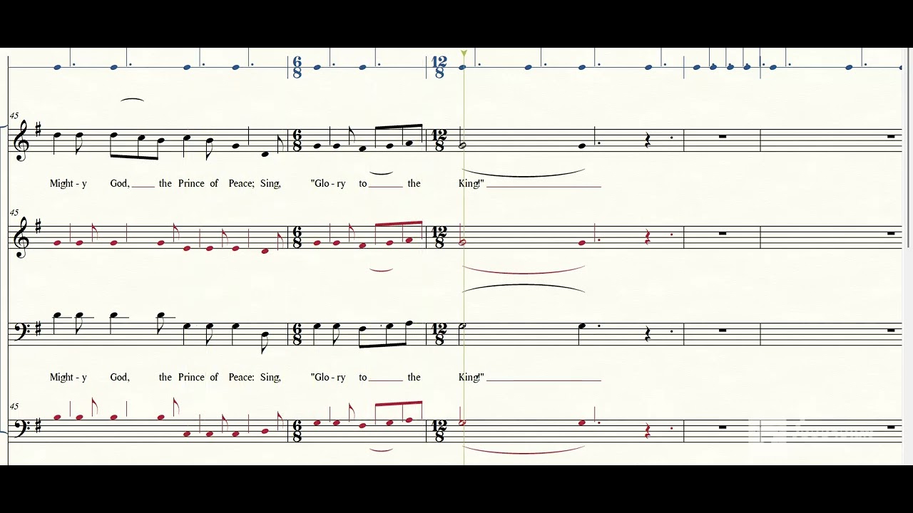 Sing Glory to the King ALTO - YouTube