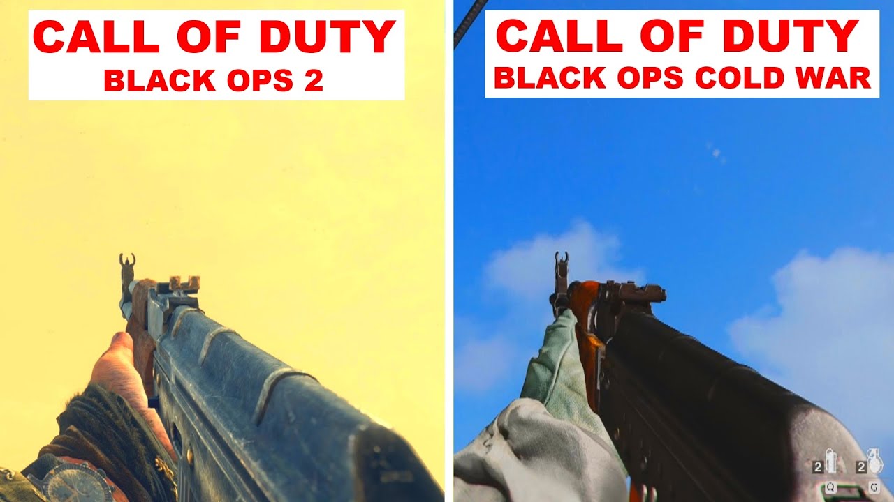 Call of Duty Black Ops Cold War vs Call of Duty Black Ops 2 - Weapon ...
