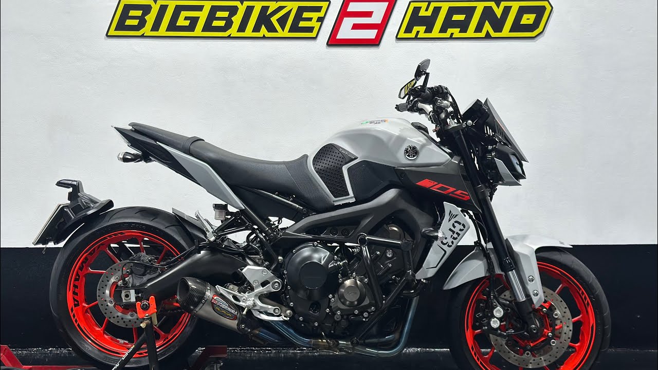 Yamaha Mt09 2019 Exhaust sound Yoshimura Alpha titanium full system ...