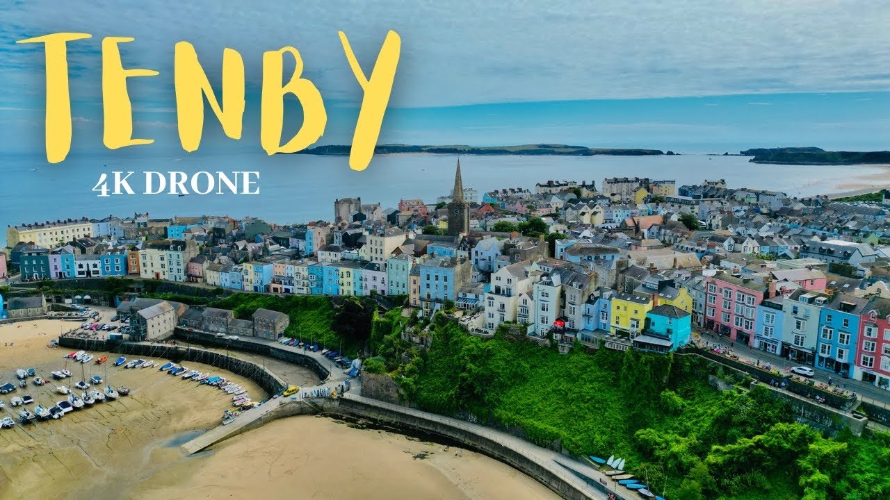 Roadtrip to Tenby | South Wales | 4K Cinematic | Drone View | DJI Mini ...