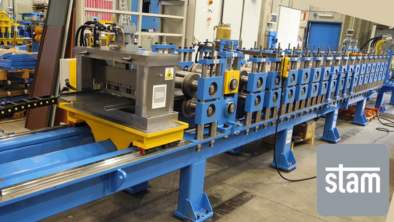 NOTCHING AND ROLLFORMING LINE FOR ROOF PANEL PROFILES - YouTube