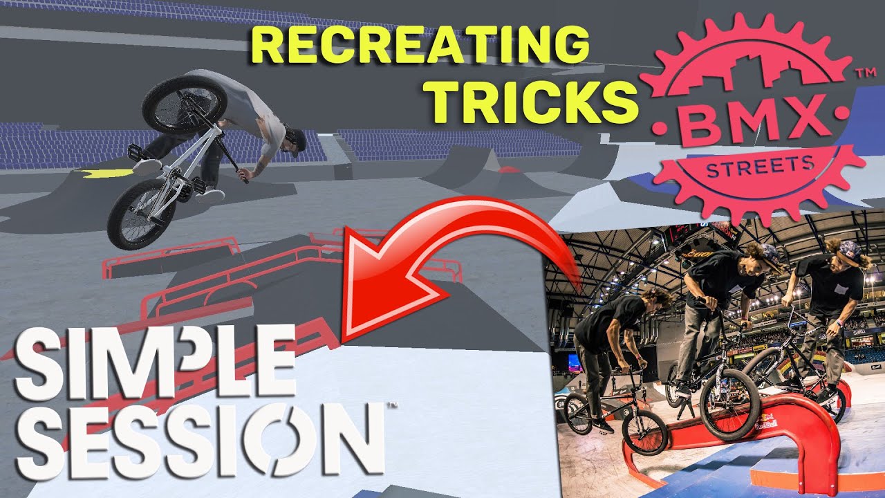 Recreating SIMPLE SESSION Tricks In BMX Streets PIPE (Insane!) - YouTube