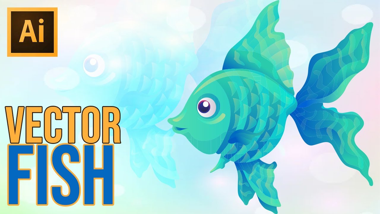 Adobe Illustrator Tutorial | How to Draw Fish Vector Part 3 - YouTube