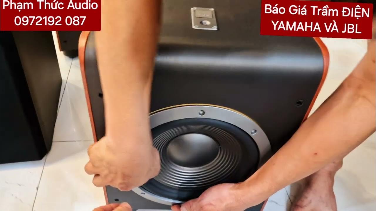 BÁO GIÁ lô loa sub yamaha 320- 315 Sub JBL 150 mầu vàng chất âm hay - YouTube