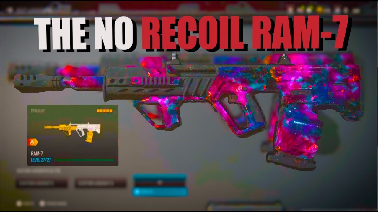 The *NO RECOIL* RAM-7 😍 DOMINATES IN WARZONE 3 VONDEL (Ram-7 & Hrm ...