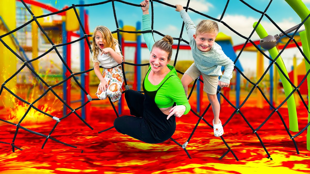 Playing The Floor is Lava At The Playground! - YouTube