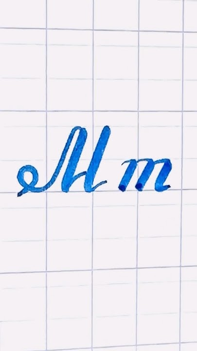 How to write the letter M in cursive / Handwriting / Calligraphy / A to ...