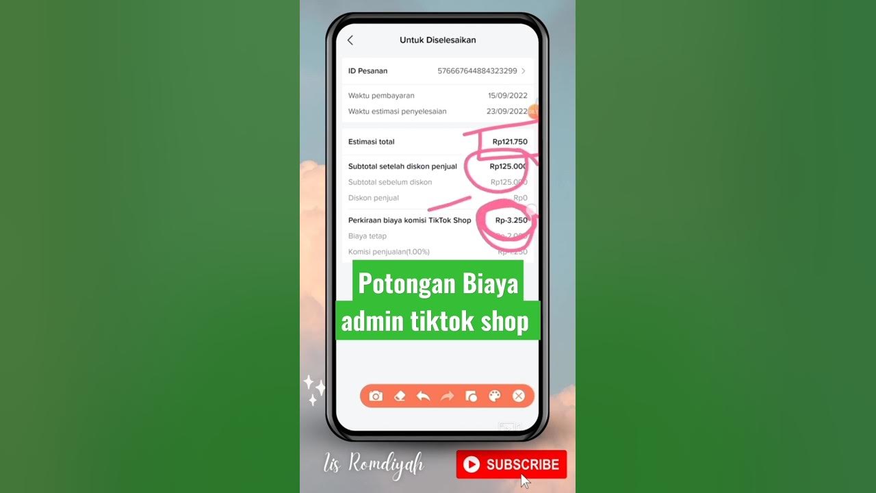 potongan biaya admin tiktok shop #tiktokshop #tiktok #tiktokseller - YouTube