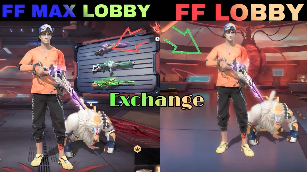 Free Fire 🔥 Lobby TO Free Fire Max 😉 | Free Fire Max Gameplay TO Free ...