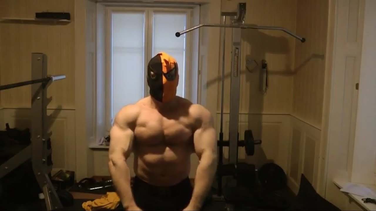 Ninja Tyler Muscle Massive Bodybuilder Pumping Workout Biceps + Flexing ...