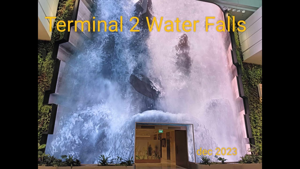 Singapore: Water Falls terminal 2 changi - YouTube