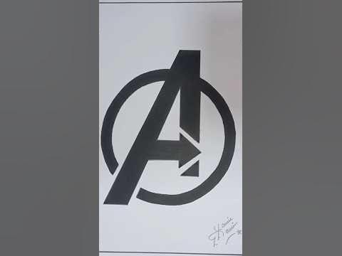 The Avengers Logo Drawing By Shaikh Arts | #drawing #sketch #art # ...