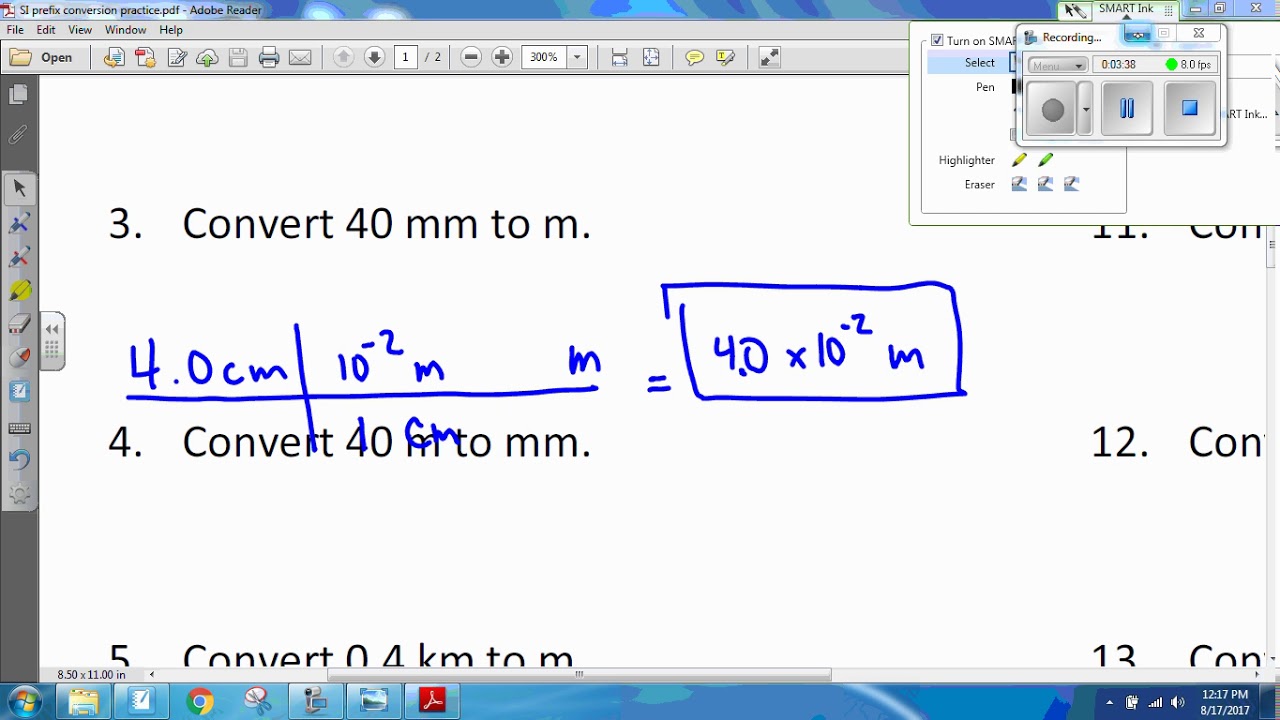 SI Prefix Conversion And Dimensional Analysis YouTube SI Prefix Conversion And Dimensional Analysis YouTube
