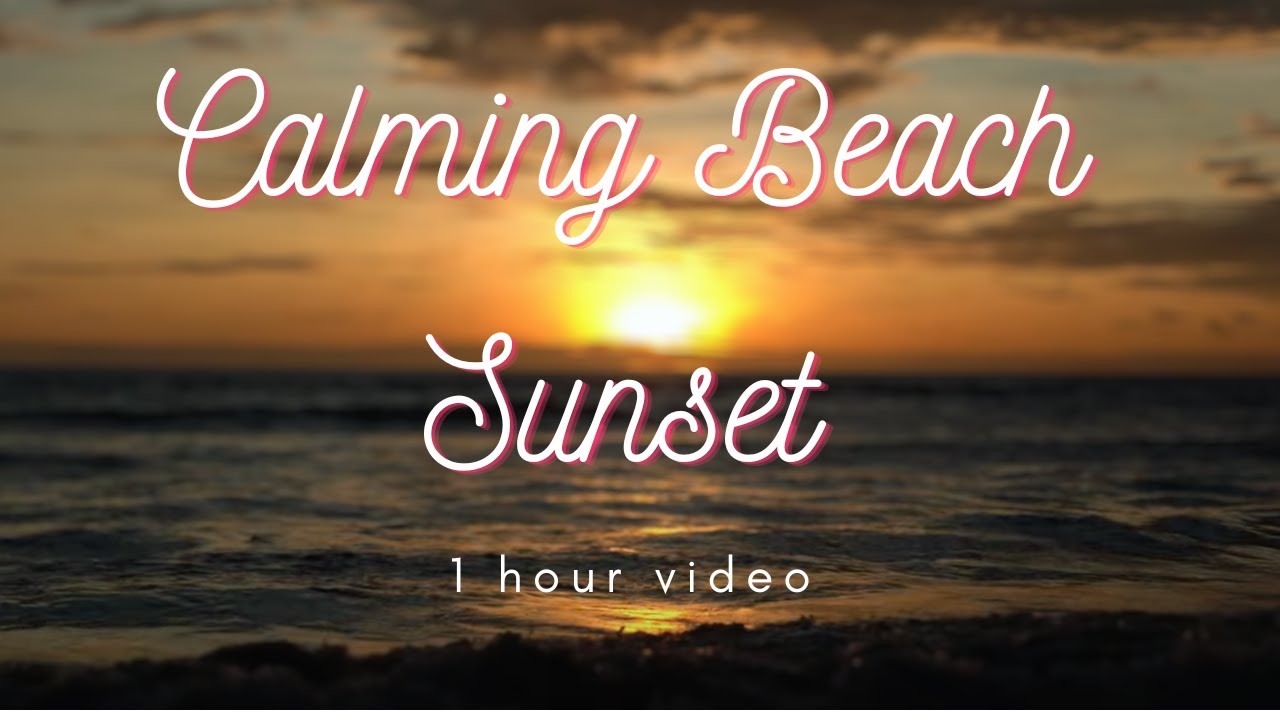 Calming ASMR Beach Sunset: Soothing Sounds of Waves and Relaxing ...
