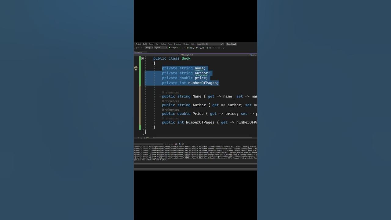 #shorts C# Tips - Auto generated properties - YouTube