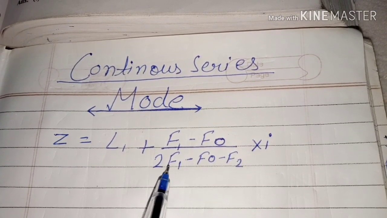 #B.COM PART-1 business statistics 💯continuous series mode grouping method - YouTube