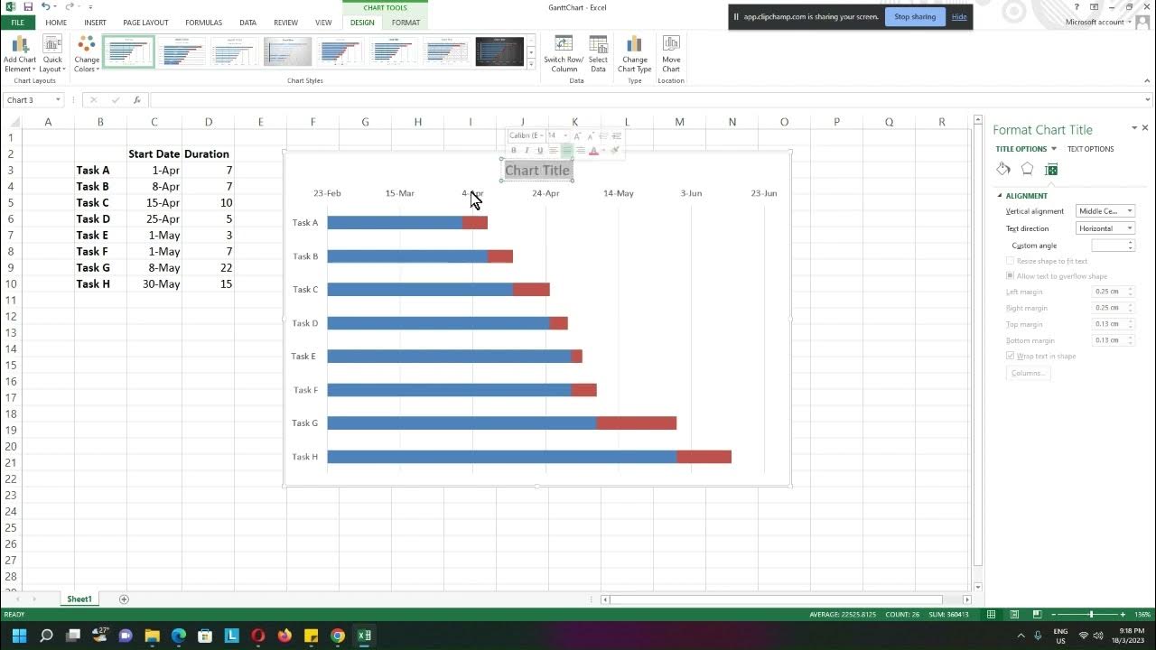 Create A Better Gantt Chart In Excel - YouTube