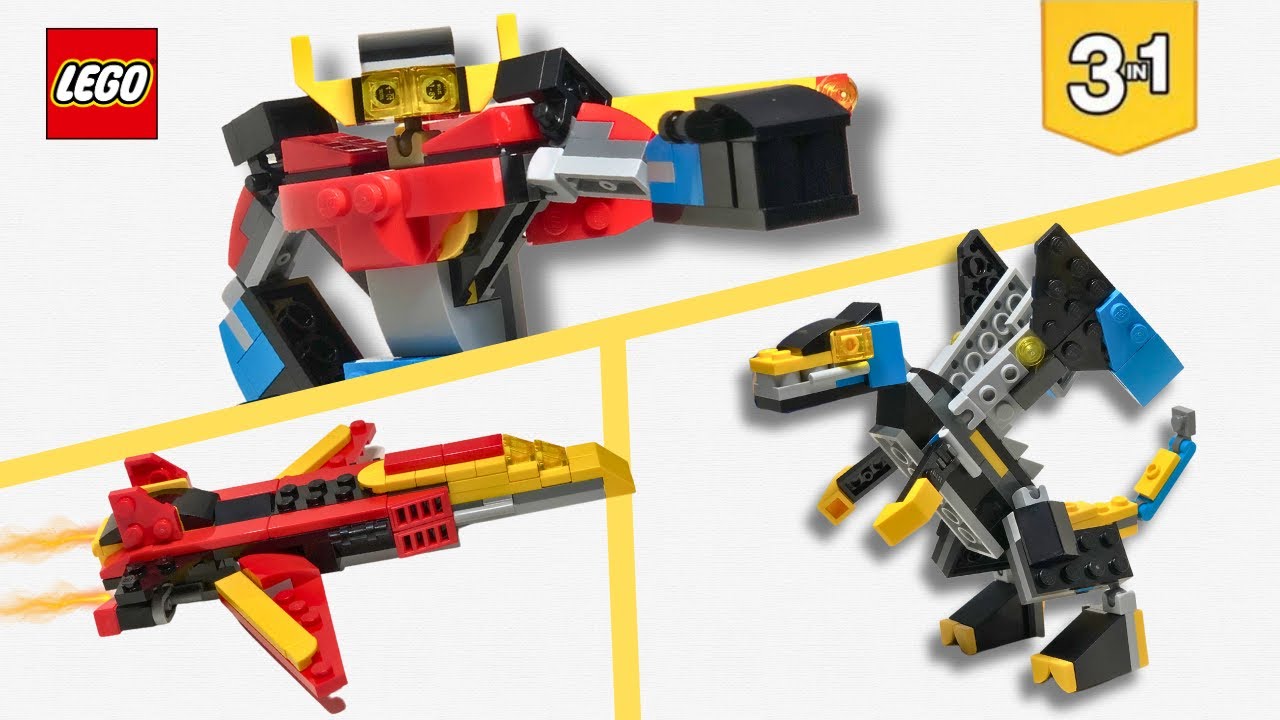 Set de LEGO CREATOR 3 EN 1 Robot Invencible LEGO - YouTube