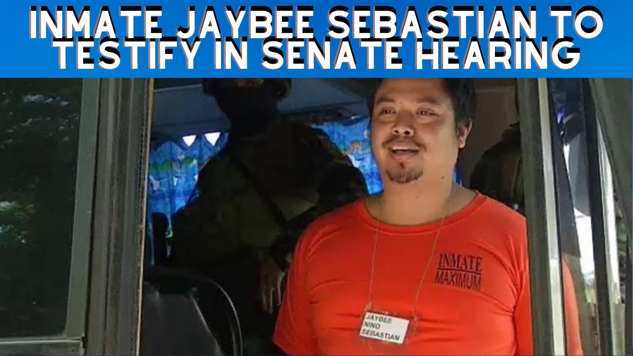 Inmate Jaybee Sebastian to testify in Senate Hearing - YouTube