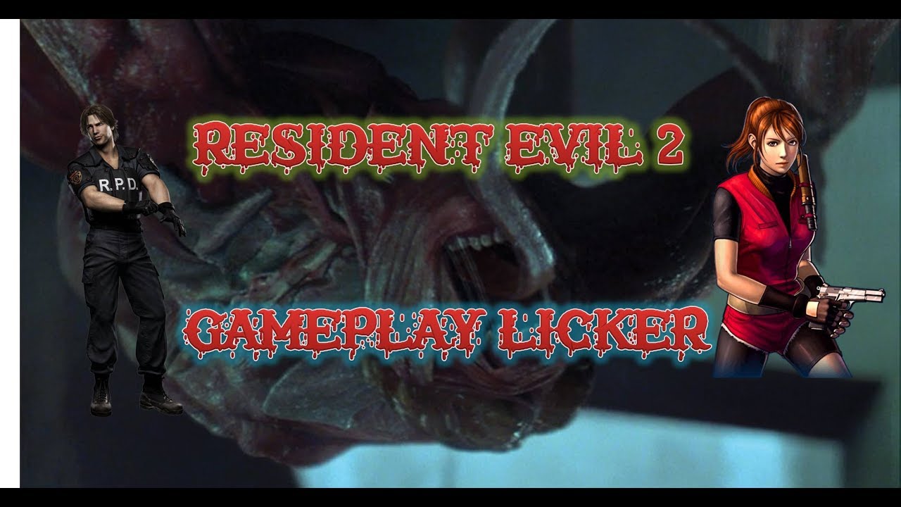 Resident Evil 2 Gameplay Licker ( Error desconocido en audio sorry solo ...