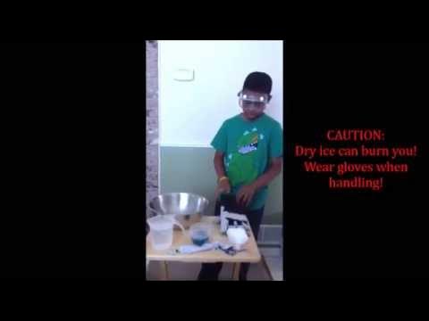 Sublimation - Dry Ice Experiment Science Fair - YouTube