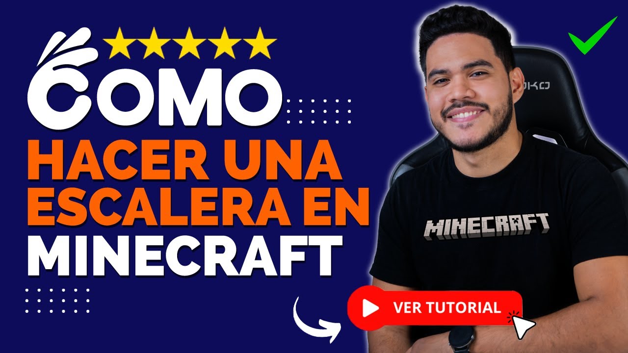 ¿cómo Hacer Una Escalera En Minecraft 🏰 Madera Piedra De Mano 🏰 Youtube