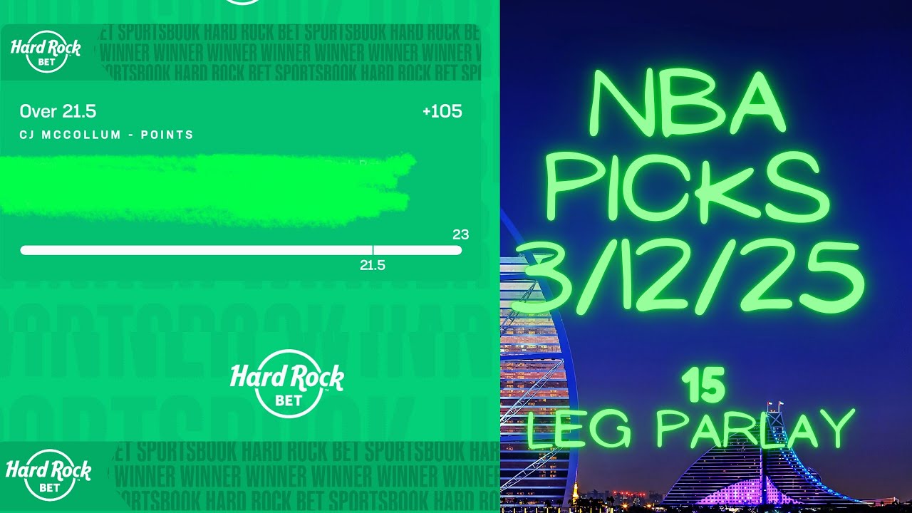 Flipping 15 leg parlay on Fliff NBA PICKS WEDNESDAY 3/12/25 #NBA - YouTube