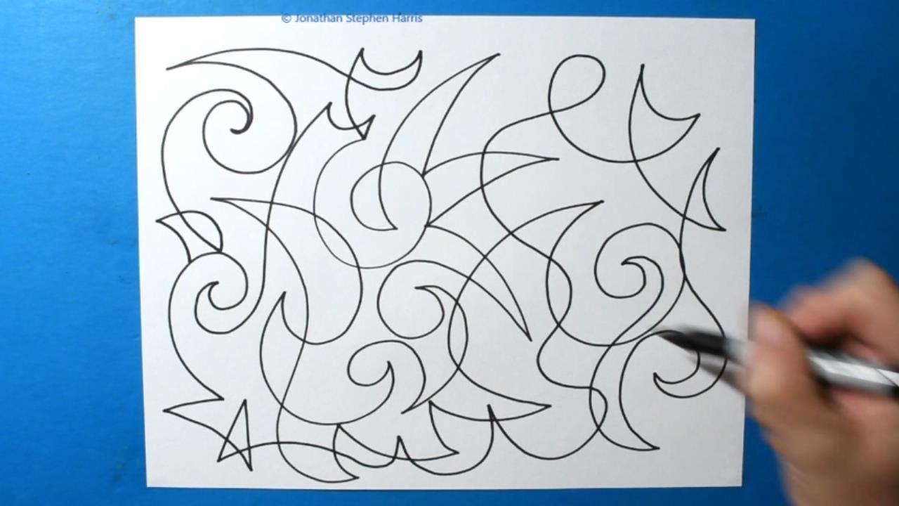 Soul Expressionism #55 / Striking Abstract Pattern / Modern Doodle ...