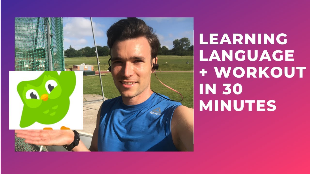 Learn Language while Working out | Duolingo and Sprints and Abs - YouTube