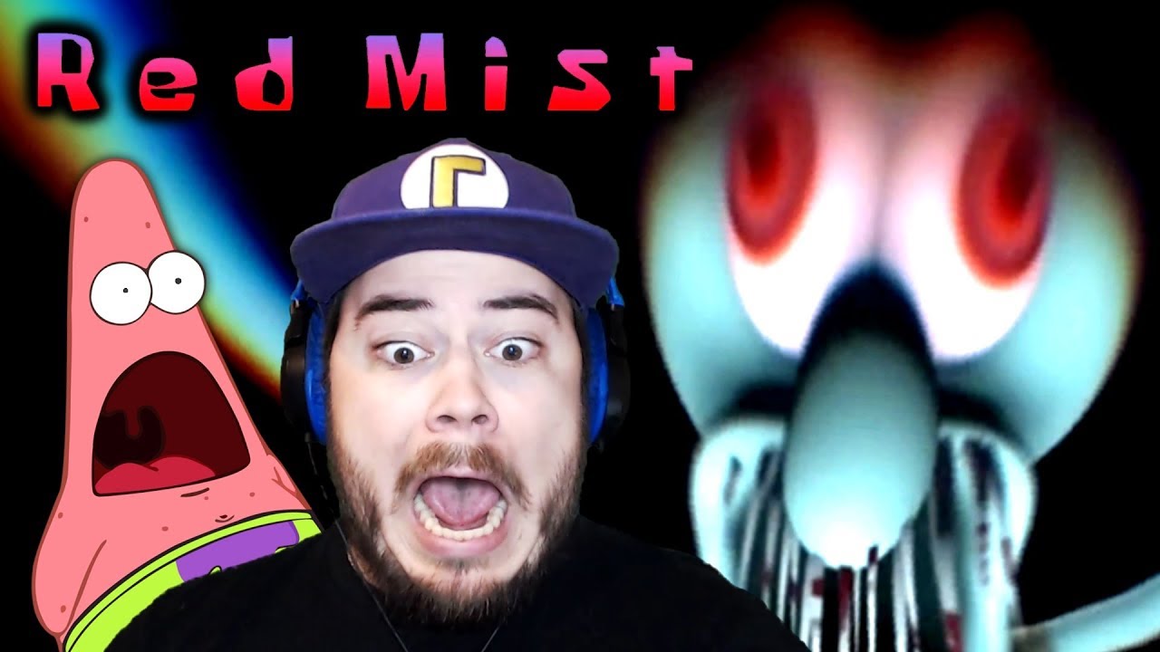 SQUIDWARD FOUND ME HIDING IN HIS CELLAR!! | Red Mist (Spongebob Horror ...