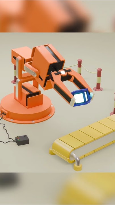Robotic arm animation - YouTube