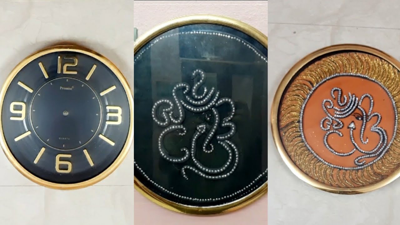 old clock reuse idea wall hanging - YouTube