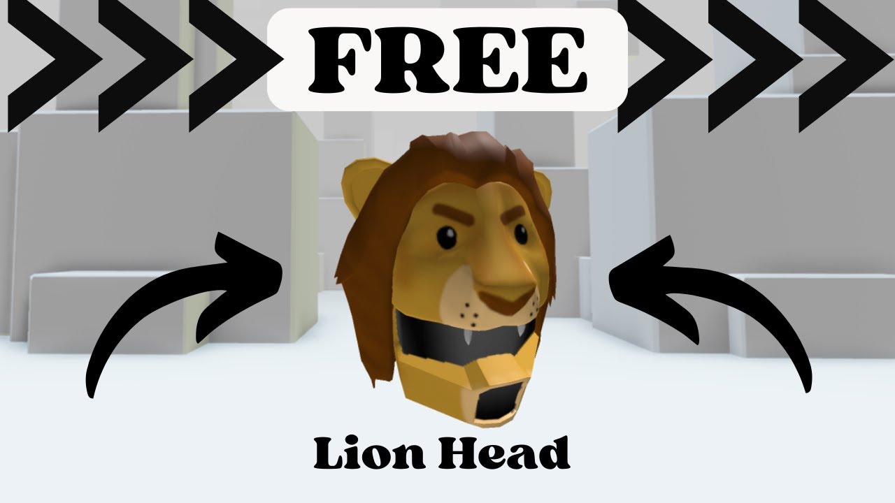 How To Get Lion Head In Roblox? Roblox Free Item | Free Limited Item ...
