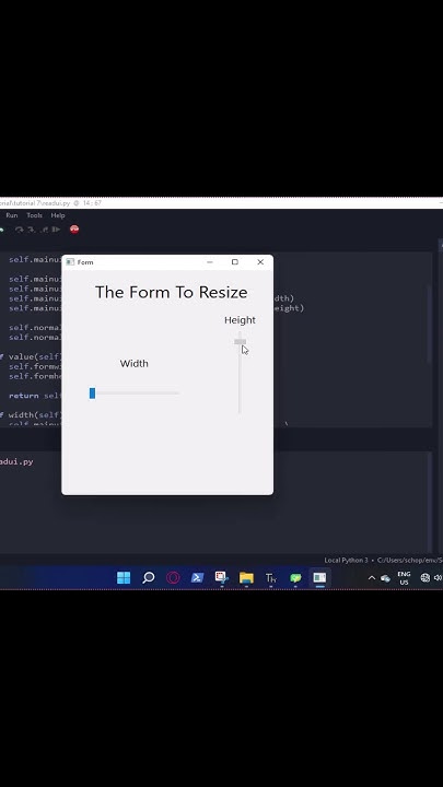 Mastering Widget Resizing: PyQt6 Slider Tutorial - YouTube