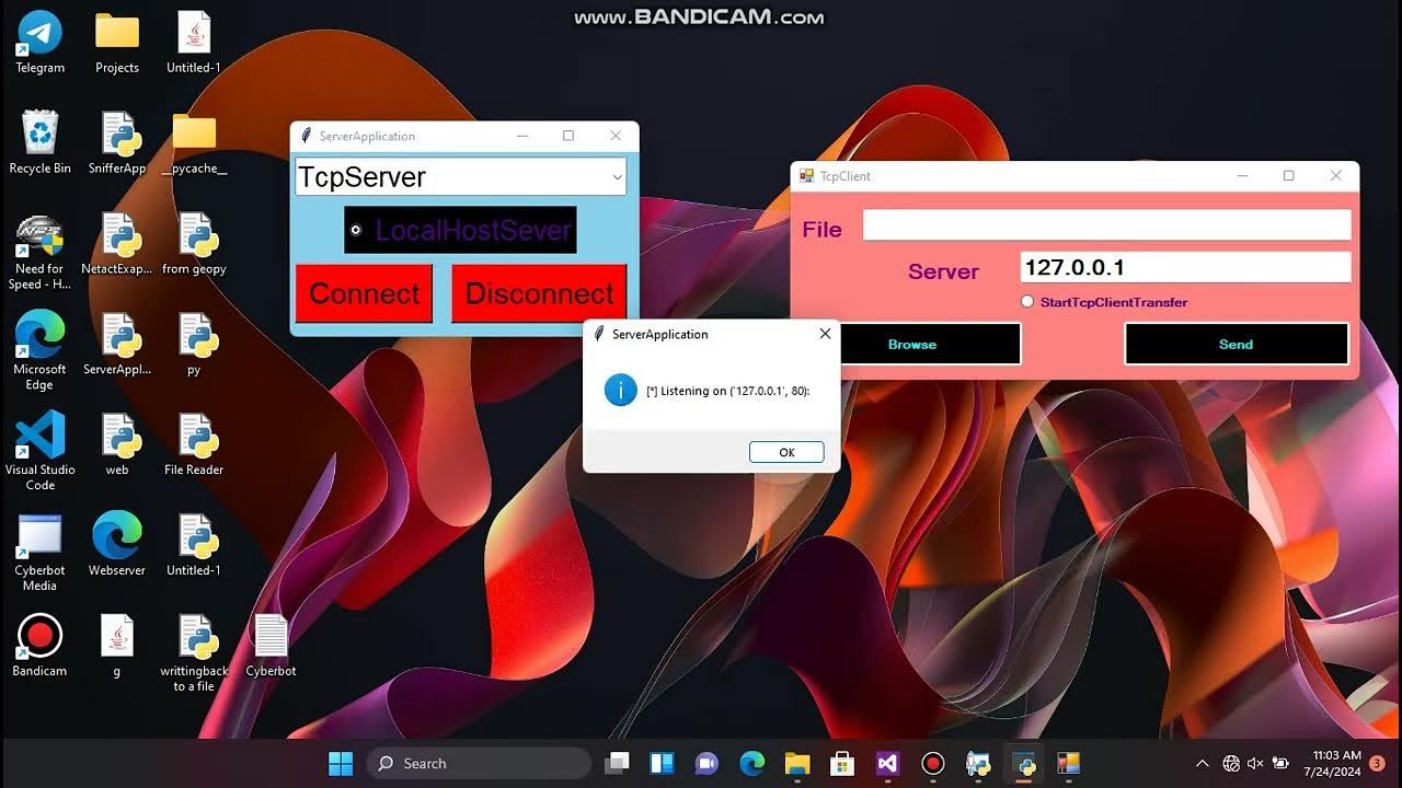 TcpClient Vs TcpServer - YouTube