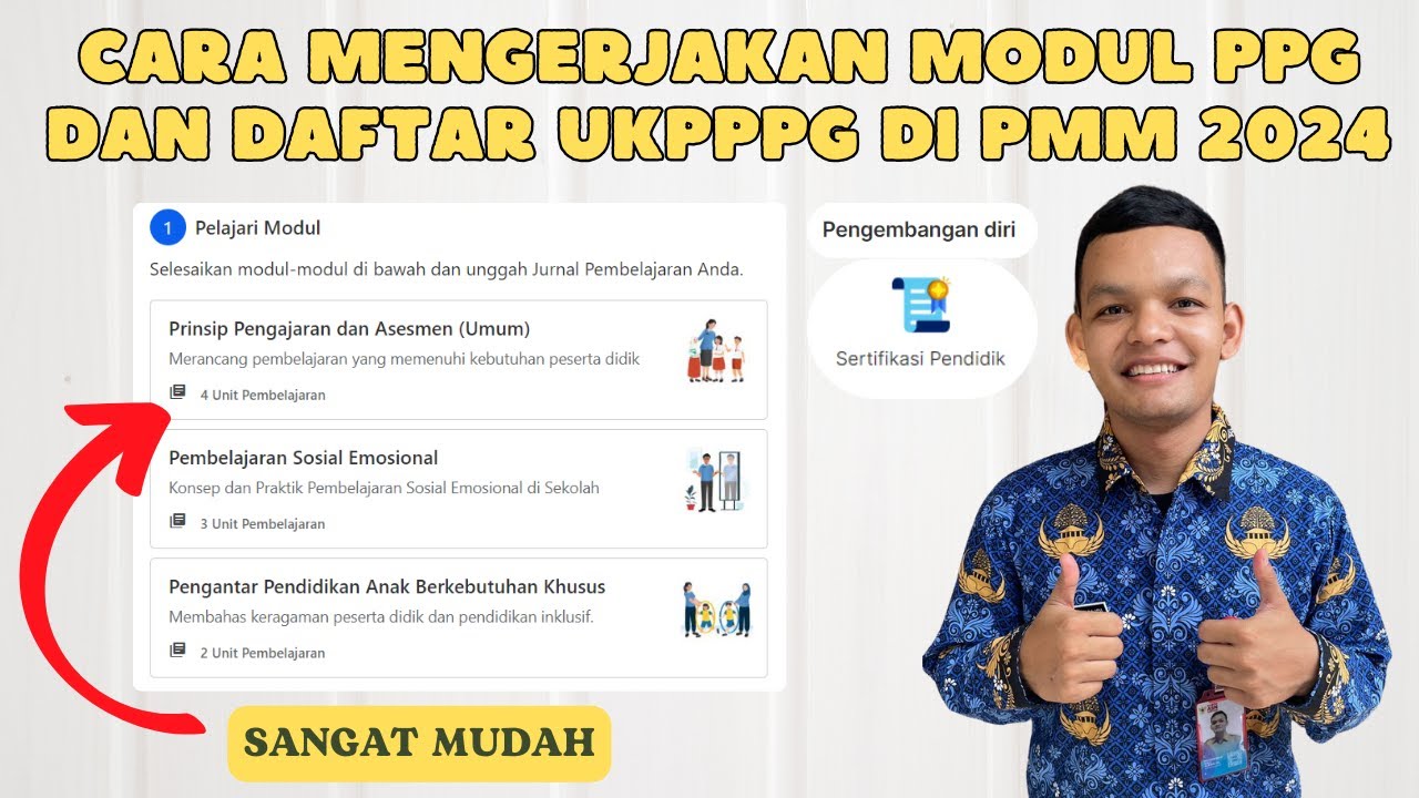 Cara Mengerjakan Modul PPG Dan Daftar UKPPPG Di PMM 2024 - YouTube