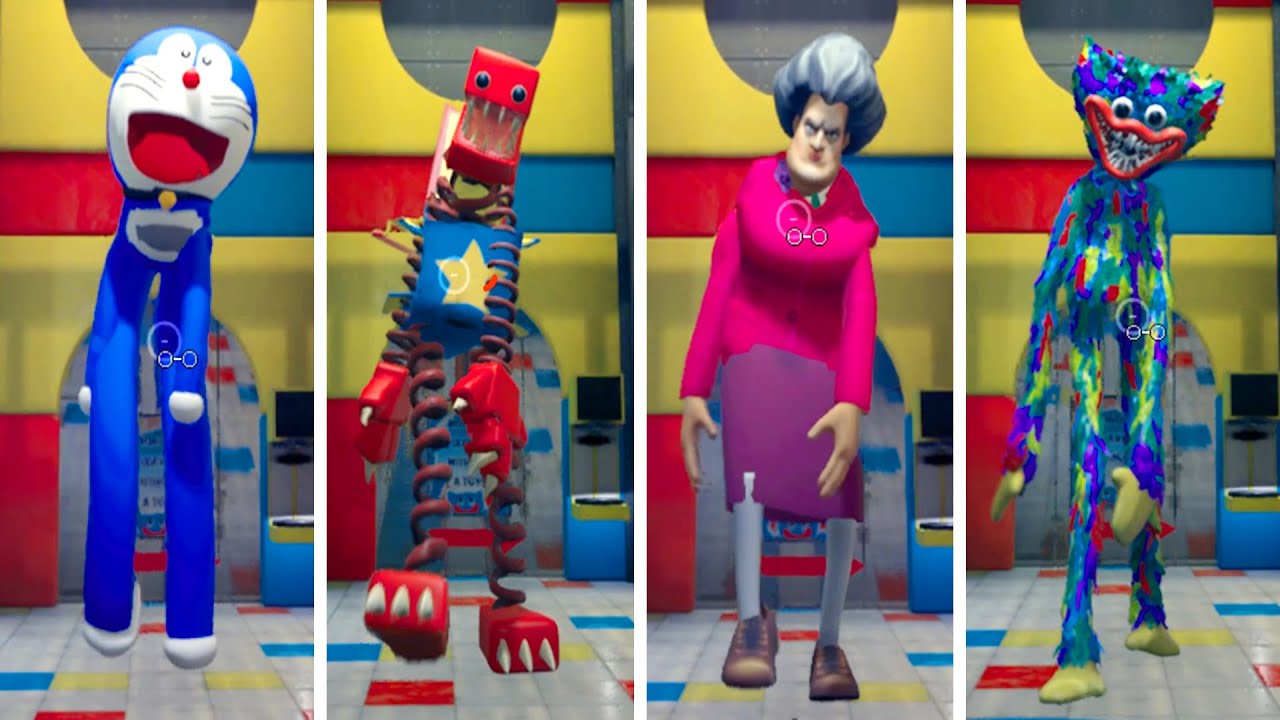 Poppy Playtime Chapter 1 | All New Mod Jumpscares (Doreamon,BoxyBoo ...