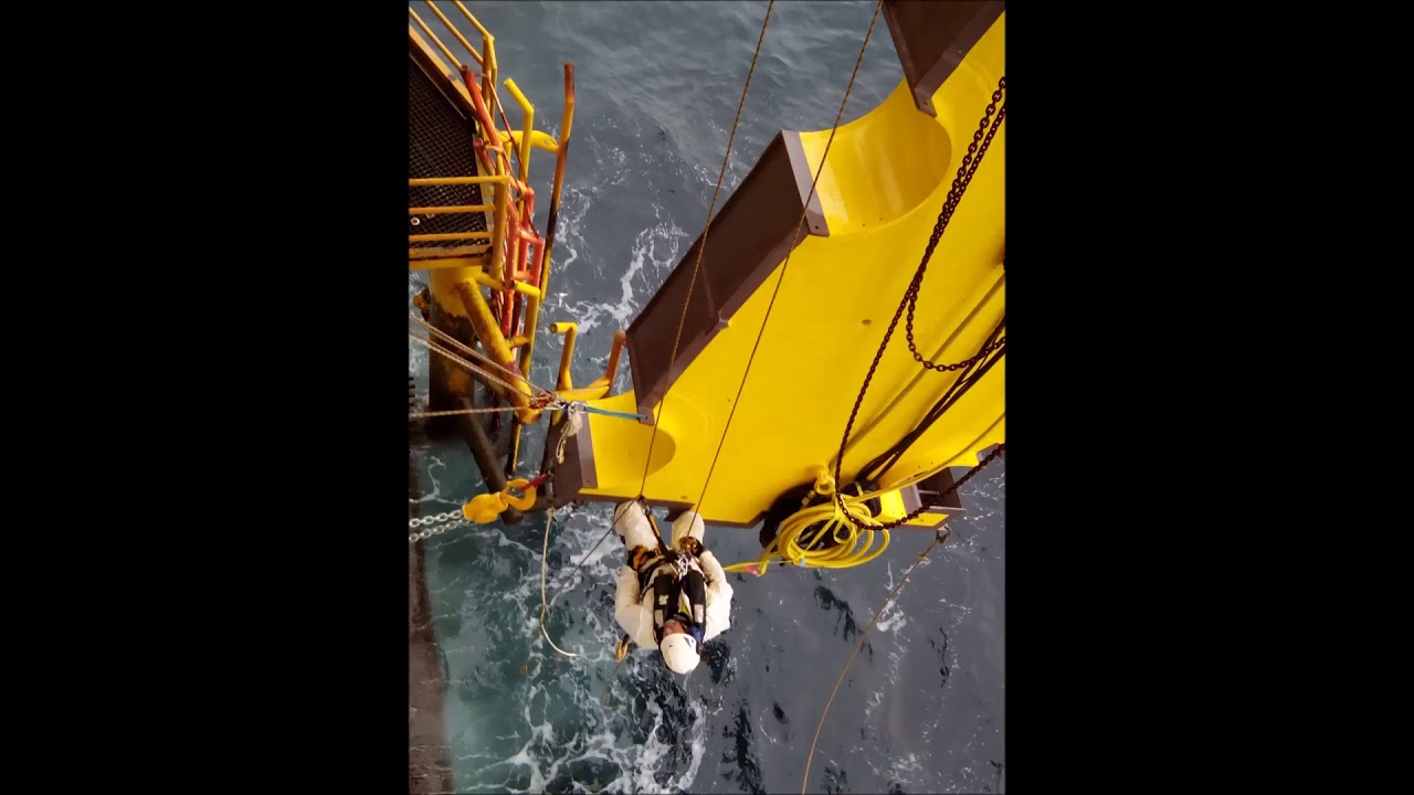 Installation of Wellhead Access Deck - YouTube