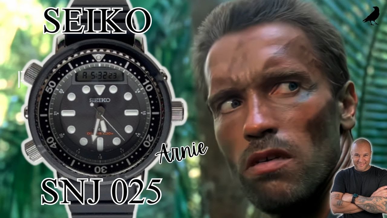 SEIKO "Arnie" SNJ025 SOLAR Hybrid DIVE WATCH Review| Analog/ Digital ...