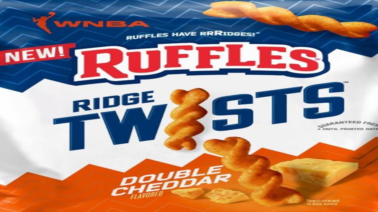 NEW Ruffles Ridge Twists Double Cheddar Flavored Potato Snacks REVIEW ...