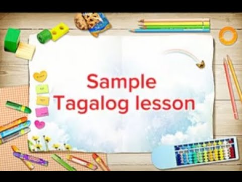 Hi! Tagalog learners, here is the sample video for you on how I conduct ...