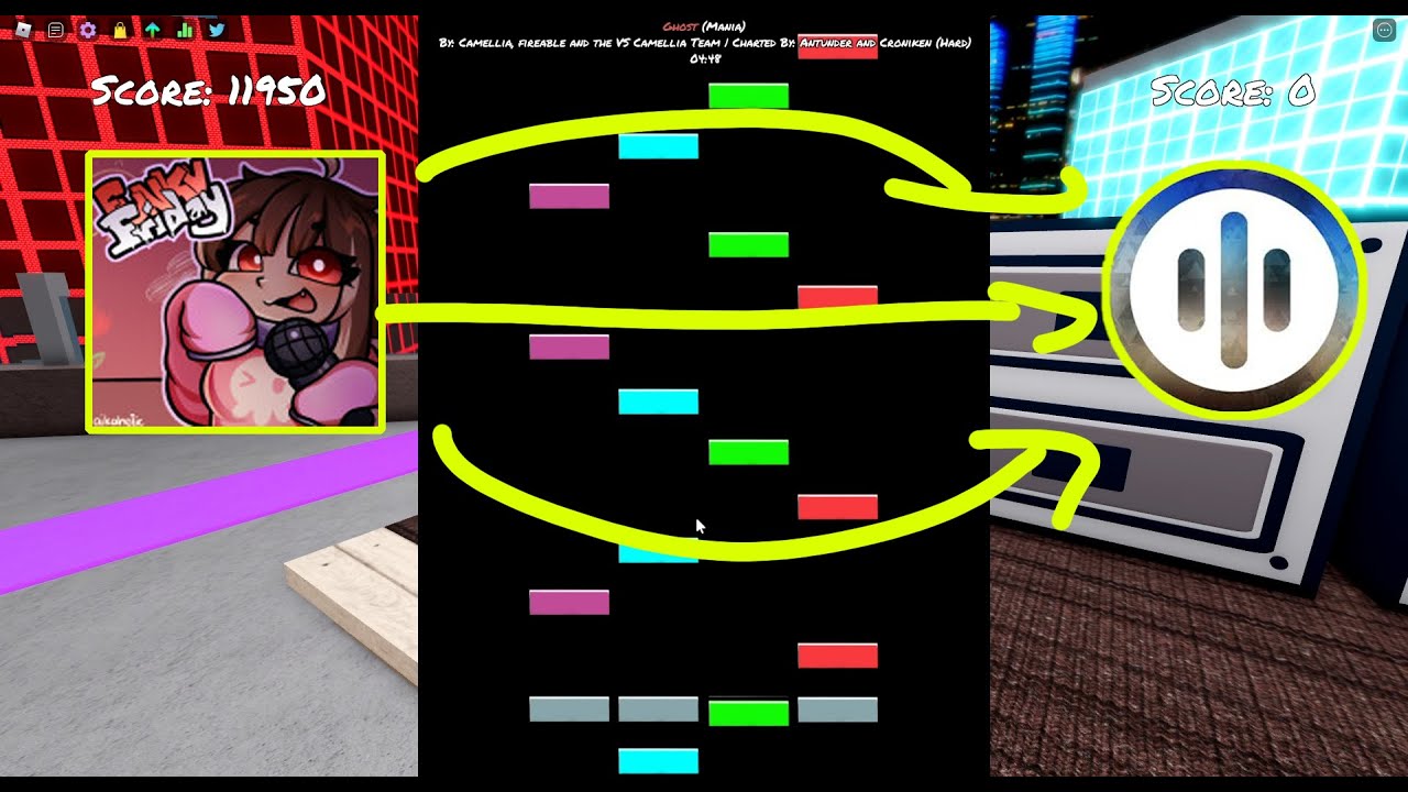 How to make roblox funky friday like osu!mania 2021 - YouTube