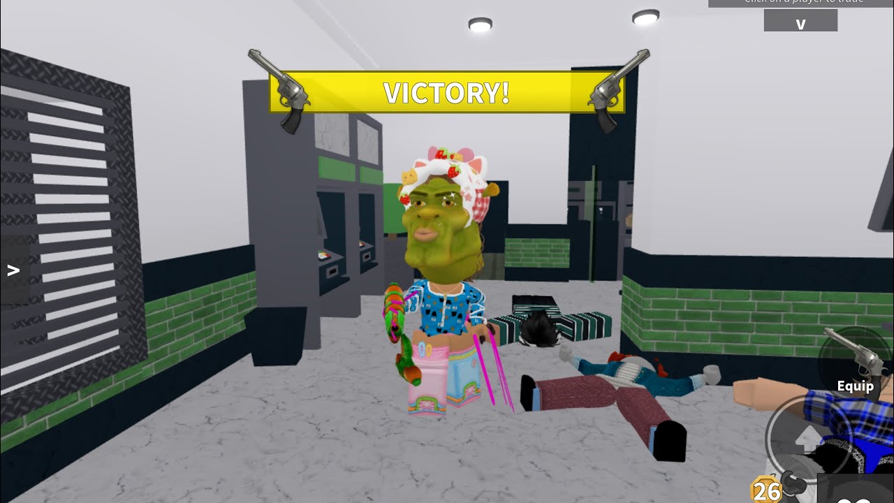 playing mm2 as preppy shrek 👹 💗 🧌 - YouTube