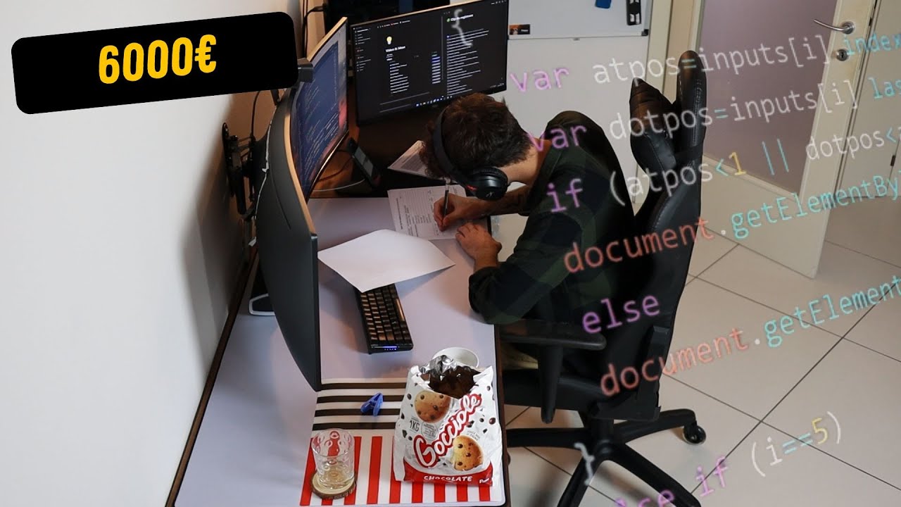 La mia POSTAZIONE di lavoro da PROGRAMMATORE - YouTube