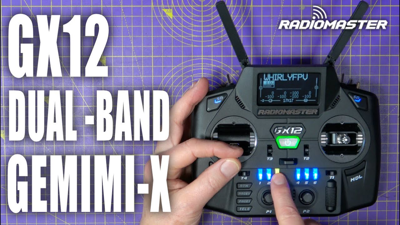 Radiomaster GX12 Dual-Band ExpressLRS Gemini-X Radio Controller - YouTube