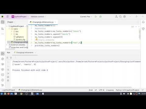 Inserting new items to a python list and changing the values of the ...